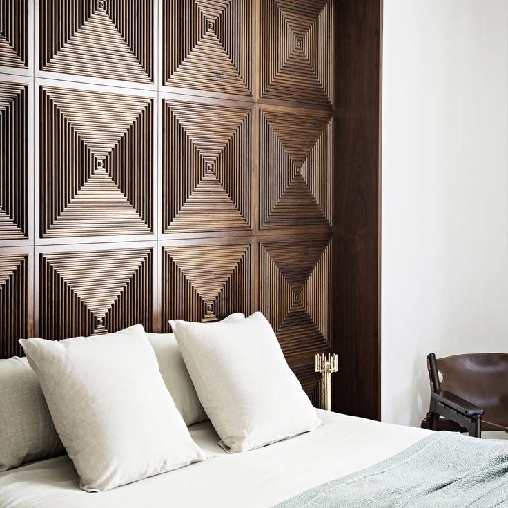 STRATA Bloc | 24x24 Wood Wall Tile in Custom Finish – Pure Line LV